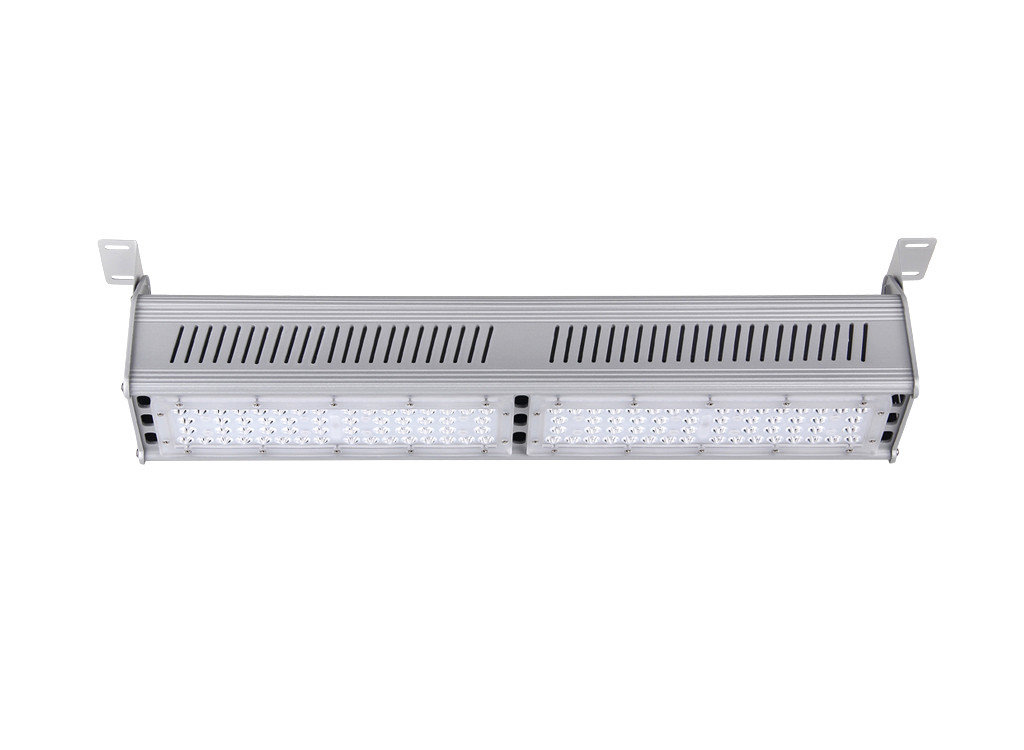 Silver Linear High Bay LED Lighting Lumileds 3030 LED Warehouse Lighting Fixtures