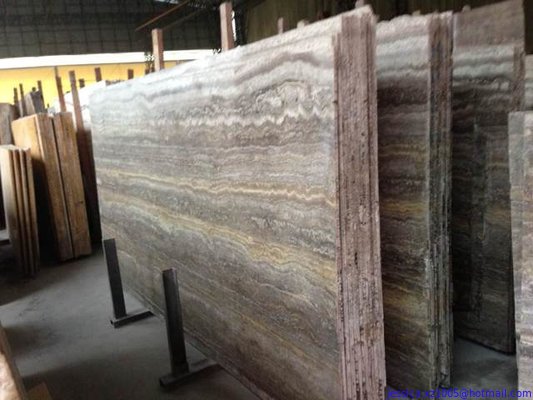 Cheap Import Silver Dark Grey Vein Cut Travertine Marble In China Marble Window Sills