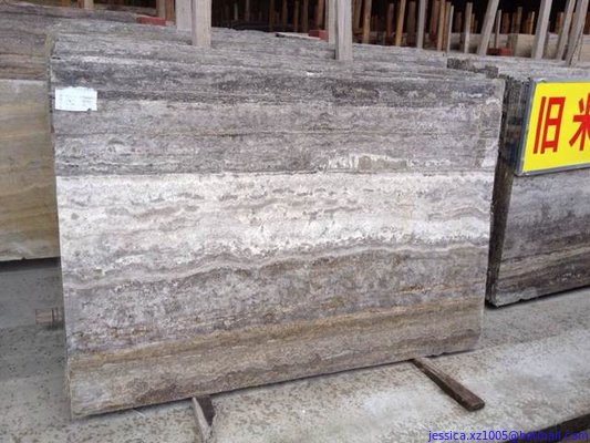 Cheap Import Silver Dark Grey Vein Cut Travertine Marble In China Marble Window Sills