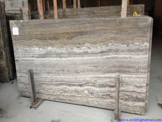 Marble Slab Super White Travertine Nature Stone White Travertine For Table and Wall vein cut big slab white travertine