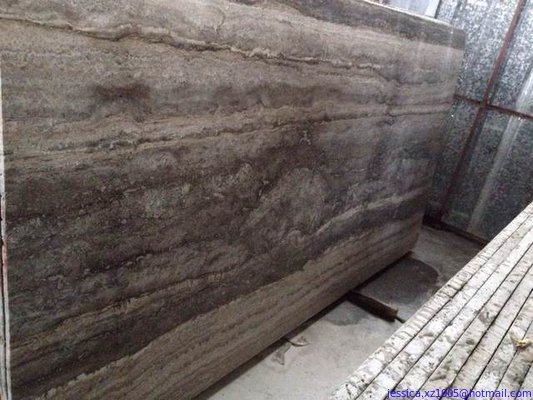 Cheap Import Silver Dark Grey Vein Cut Travertine Marble In China Marble Window Sills