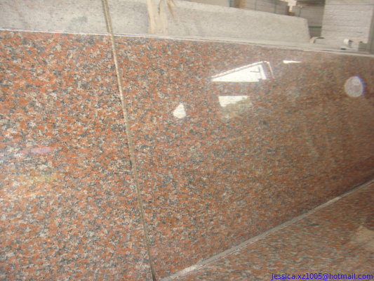 G562 China Granite Polished Maple Red Granite Tile L*30cm Granite Exterior Stairs for house