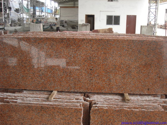 G562 China Granite Polished Maple Red Granite Tile L*30cm Granite Exterior Stairs for house