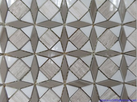 Marble Mosaic Tile,Mosaic,French Pattern Design Mosaic,Nero Marquina Mosaic Tile,Kitchen Mosaic Tile
