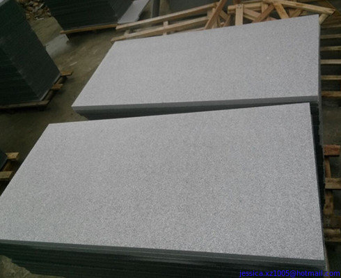 China G633 Granite Polished , Flamed & Bush-hammered Slabs China Grey Gig Slabs Half small slabs for sale