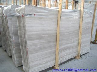 Popular White Wooden Marble,Cheapest Timber White Marble Slab OR Tile On Promotion
