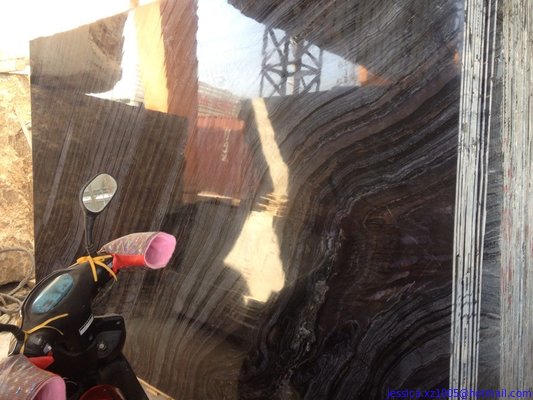 High Quality black wood Grain marble tile price per square meter,Chinese black wood grain marble slabs