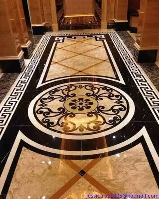 Beautiful Waterjet Tile,Marble Stone Polished of the Waterjet Patterns Flooring Tiles