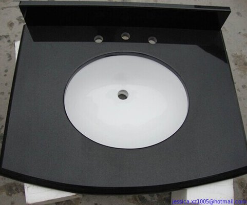 Absolute Black Granite from China for Kitchen Countertop and Vanity Top 25" X 22" Absolute Black Marble Vanity Top
