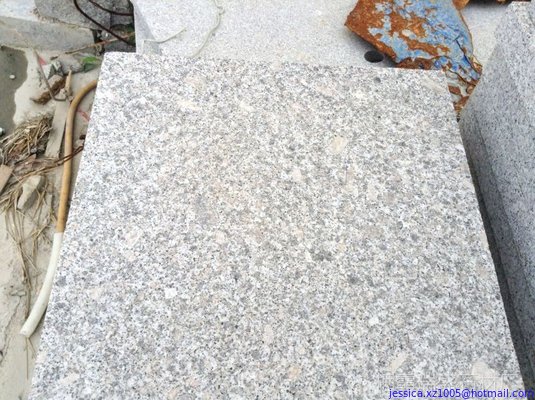 G341 Granite Bushhammered Finished Paving,Taocun Grey Granite,Granite Tile,Grey Kerb & Cube