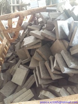G684 Flamed Cubes/Paving Stone,Black Granite Paving,Hot sales Black Basalt Paving,Black Stone Tile
