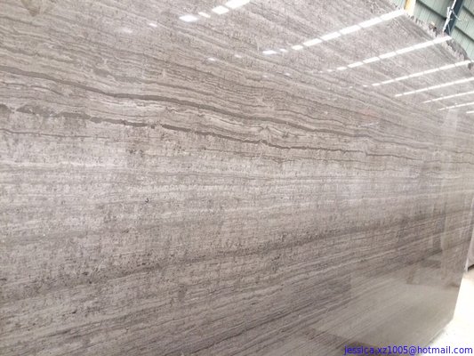 New Grey Wood Marble China Wooden Vein Grey Wood Marble big Slab polished price