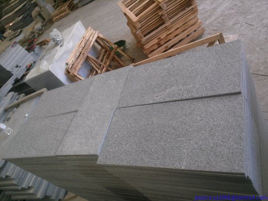 Polished G654 Granite Tile,Flamed & Honed Surface,Grey Granite,Dark Grey Granite Tile