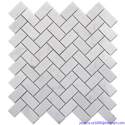 Carrara White Marble Mosaic,Marble Mosaic,White Marble Mosaic ,Eastern White Marble Mosaic