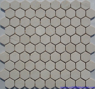 Wood White Marble Mosaic,Beige Marble Mosaic,White Marble Mosaic ,White Marble Mosaic