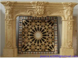 High Quality Carved Indoor Decorative White Marble Fireplace Beautiful cheap elegant natural indoor marble fireplace