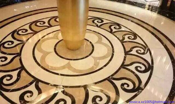 Marble Stone Polished of the Waterjet Patterns Flooring Tiles,Waterjet Tile