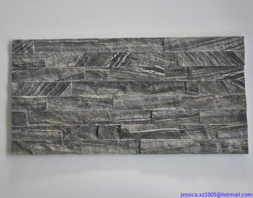 Hottest Natural Black Wood Wall cladding stone,Ledgstone Tiles On Ptomotion