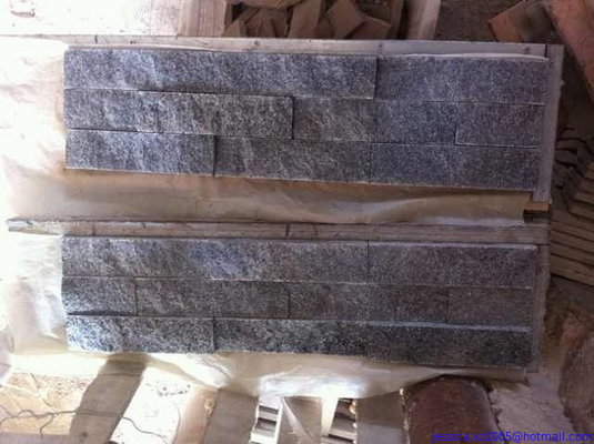 Hottest Natural Dark Grey Granite Stacked Stone, Wall cladding stone,Ledgstone Tiles