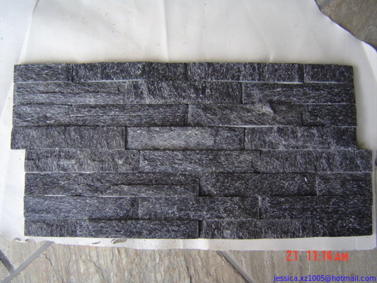 Hottest Natural Stacked Stone, Wall cladding stone, Black Quartzite Ledgstone Tiles