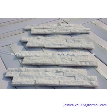 Hottest Natural Stacked Stone, Wall cladding stone, White Quartzite Ledgstone Tiles