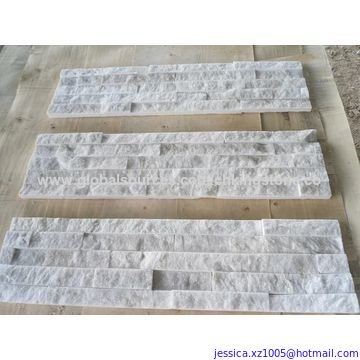 Hottest Natural Stacked Stone, Wall cladding stone, White Quartzite Ledgstone Tiles