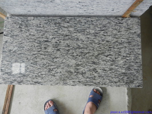 Construction material natural stone Factory Supplier Sea wave white granite Polished Paving stone/blind paving stone