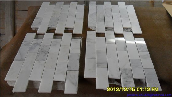 Natural Stone White Marble Mosaic, Mosaic Veneer,White Marble Mosaic,Marble Mosaic