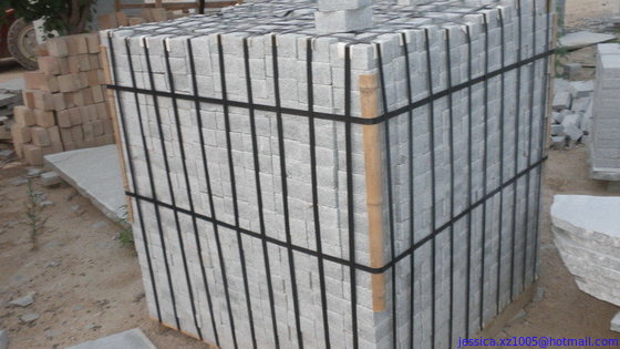 Natural Dark Grey Granite cubes Floor paver Grey Granite Paver For DriveWay