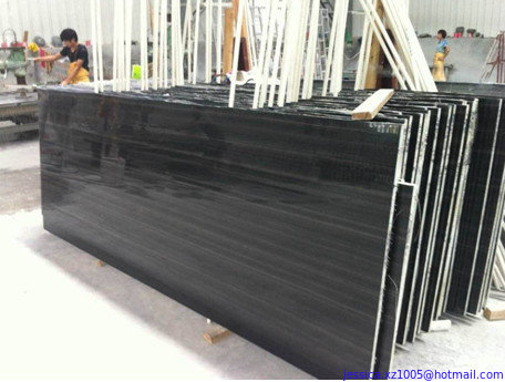 Popular Black Marble Chinese Wood Black Marble Black Wood Marble Slab,Marble Tile On Selling