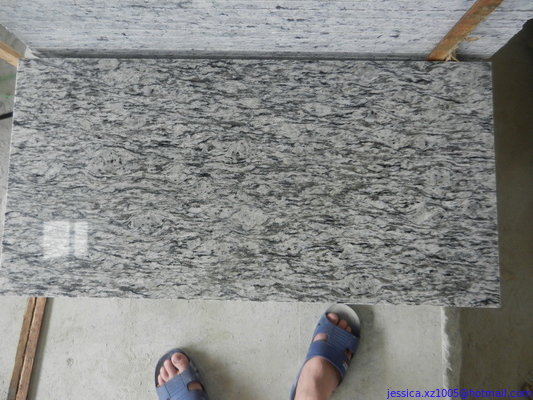 Cheapest 60X60cm Polished Sea Wave Granite,China spray white granite slabs sea wave granite slabs price