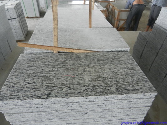 Cheapest 60X60cm Polished Sea Wave Granite,China spray white granite slabs sea wave granite slabs price