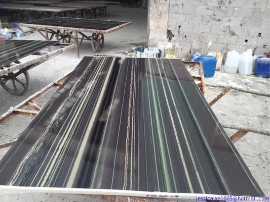 2017 LEESTE High Quality Black Vein Quartize ,Black Wood Quartzite tile, slab,Big slab