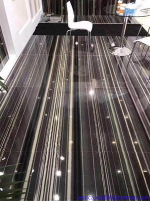 2017 LEESTE High Quality Black Vein Quartize ,Black Wood Quartzite tile, slab,Big slab