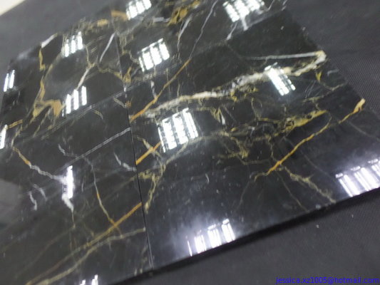 Best Price China Black Golden Flower Nero Portoro Marble Slabs, China Black Marble Slabs Tiles