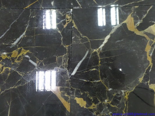 Best Price China Black Golden Flower Nero Portoro Marble Slabs, China Black Marble Slabs Tiles