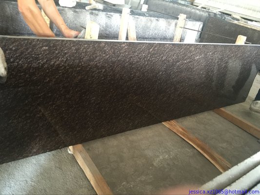 On Sale Counterop Tile Slab Cheap China Dyed Brown Granite Slabs&Tile