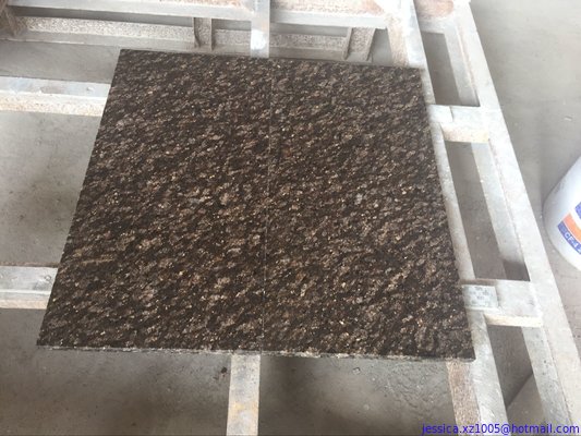 On Sale Counterop Tile Slab Cheap China Dyed Brown Granite Slabs&Tile