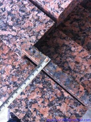 Polished G562 Maple Red Granite Exterior Stair Design Stair Tread Non Slip