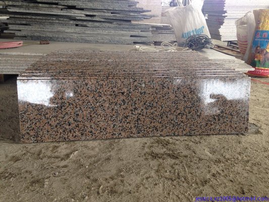 China Guilin Red chinese granite polished flamed bush-hammered finish tiles slabs for wholesale