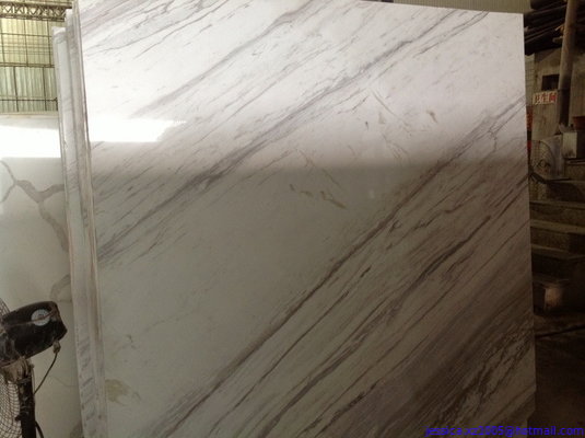 Greece Volakas White Marble white marble with Black Veins Polished tiles from China