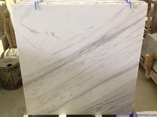 Greece Volakas White Marble white marble with Black Veins Polished tiles from China