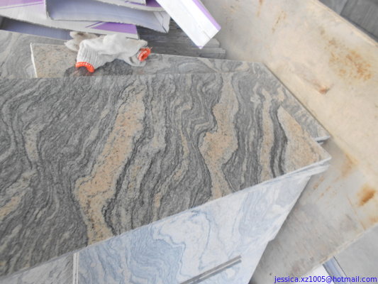 China Juparana Dark granite slabs Polished Chinese Grey and Pink Multicolour Grain Granite, China