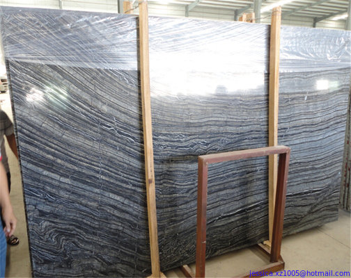 China Quarry Direct Wholesale Best Price High Quality Polished Black Wood marble Slab Tiles