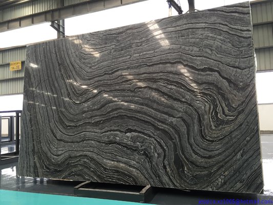 China Quarry Direct Wholesale Best Price High Quality Polished Black Wood marble Slab Tiles