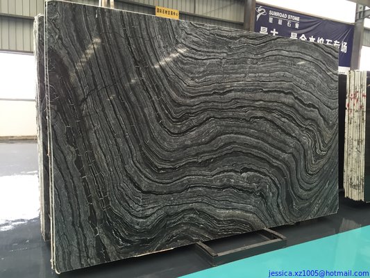 China Quarry Direct Wholesale Best Price High Quality Polished Black Wood marble Slab Tiles