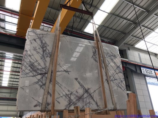 A Grade New York Marble slab from Project marble supplier Polished White Marble Tiles, New York White Marble