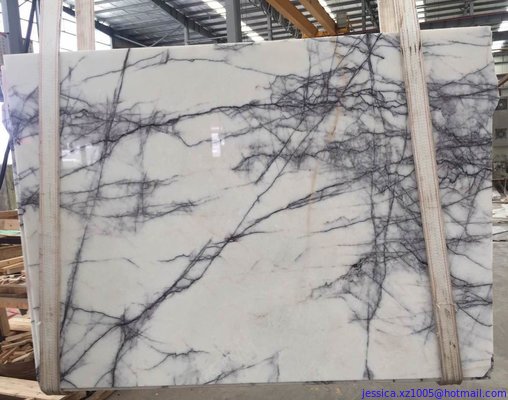 A Grade New York Marble slab from Project marble supplier Polished White Marble Tiles, New York White Marble
