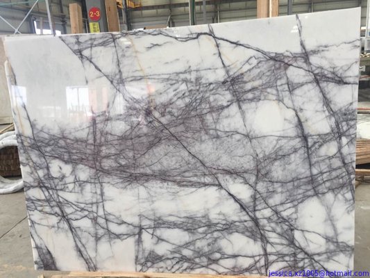 A Grade New York Marble slab from Project marble supplier Polished White Marble Tiles, New York White Marble