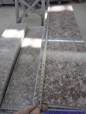 Peach Red G687 Granite Stair Step Riser Tread Bullnose For Sale G687 Granite Peach Red Granite Tiles
